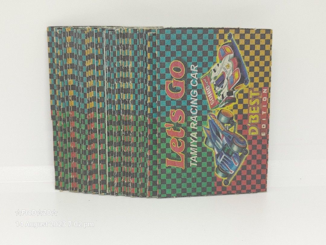 1990s Lets Go Tamiya Racing Car D'Best Edition Half Size Teks (29pcs ...