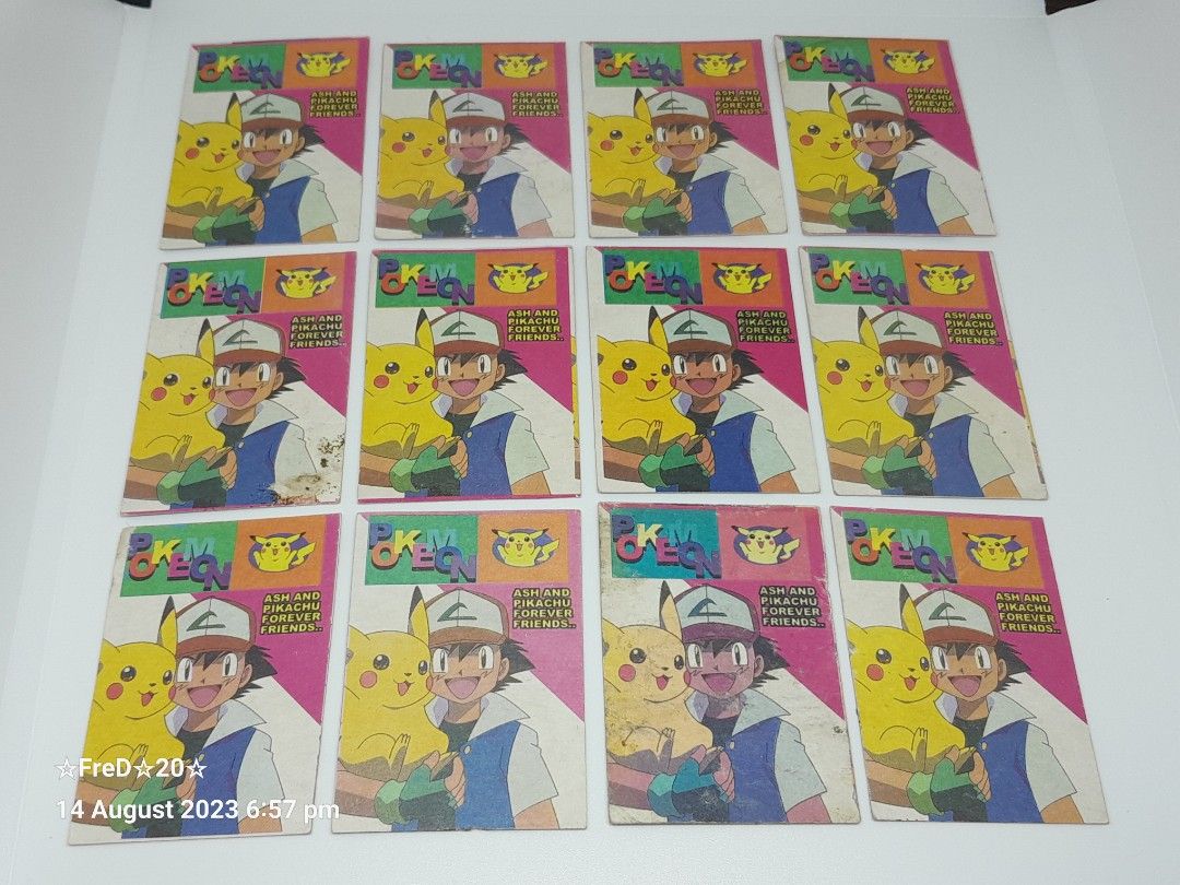 1990s Pokemon Ash & Pikachu Forever Friends Half Size Teks (17pcs ...