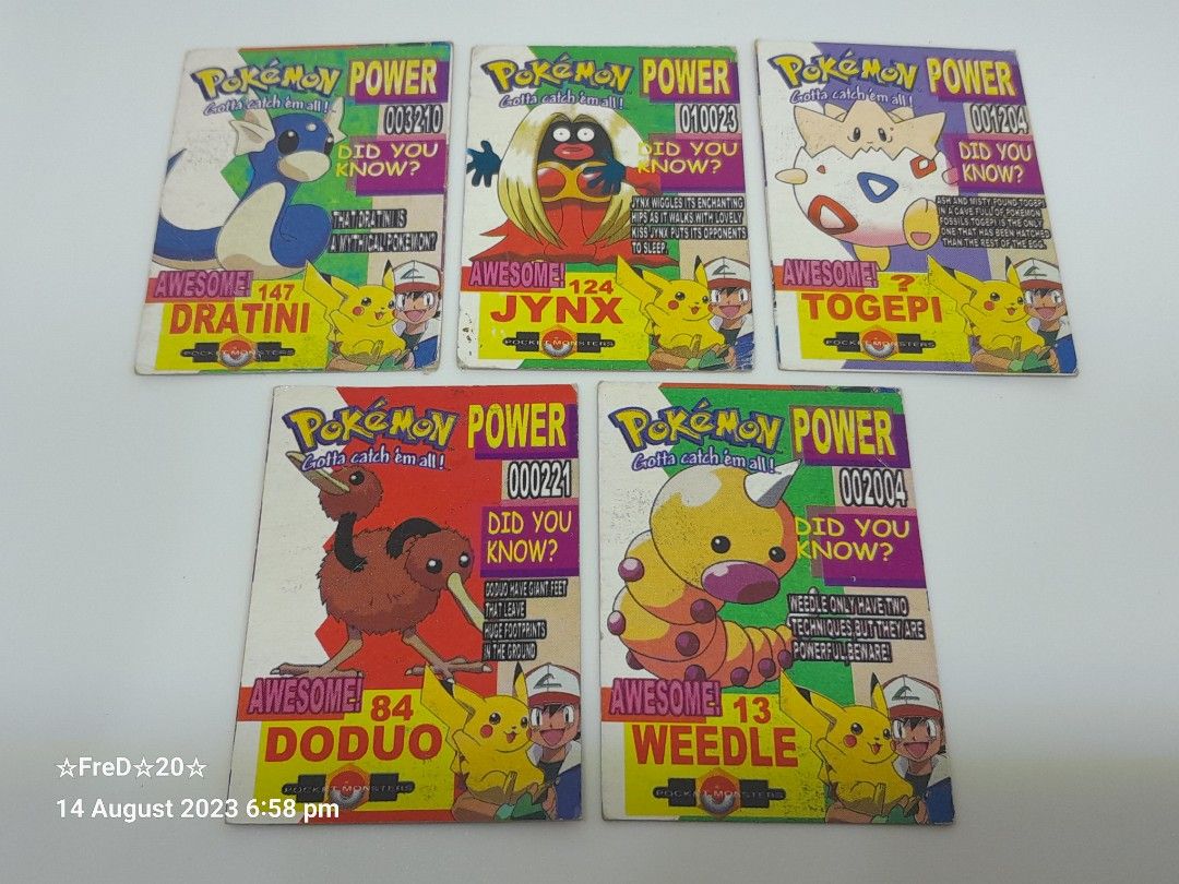 1990s Pokemon Ash & Pikachu Forever Friends Half Size Teks (17pcs ...