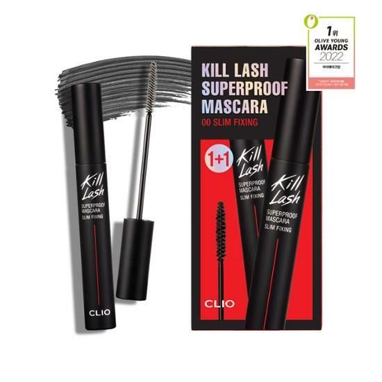 [1st Place Mascara] 1 for 1 Clio Kill Lash Super Proof Mascara 1+1 Special Oliva Young, Beauty ...