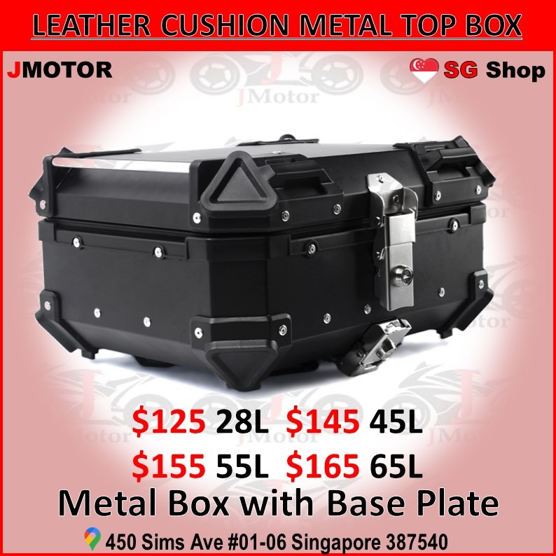 28 litter motorcycle x design metal top box, Furniture & Home Living ...