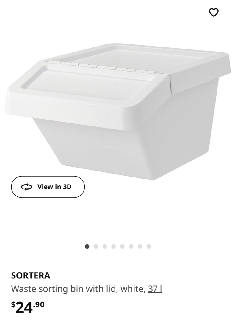 2 units of Ikea sortera 10 gallon, Furniture & Home Living, Home Improvement & Organisation ...