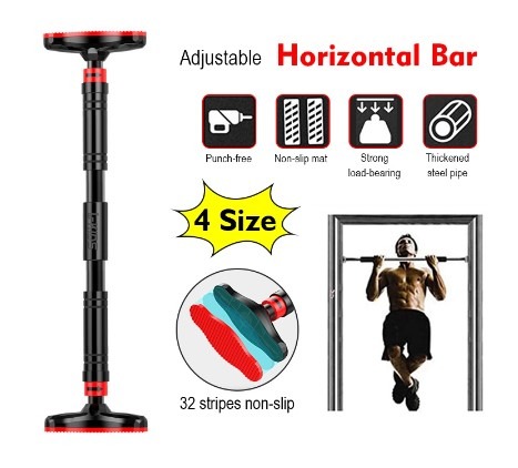 300kg Adjustable Door Horizontal Bars Home Workout Gym Chinupbar Pull ...