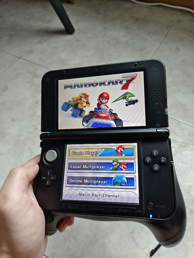 3DS XL Blue modded with lots of games, Video Gaming, Video Game ...