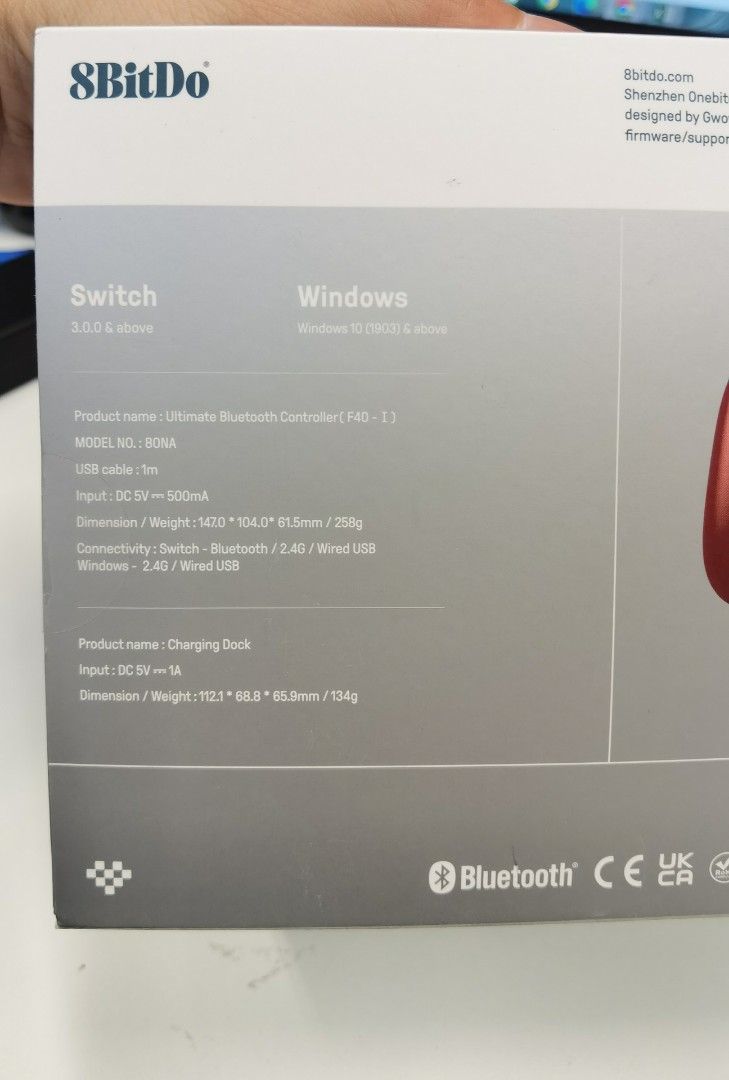 8BitDo F40-I Ultimate Bluetooth Controller Fc40th Anniversary Limited ...