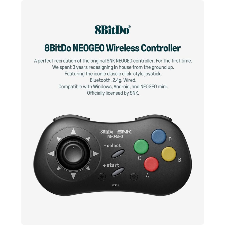 8Bitdo NEOGEO Wireless Controller Gamepad for Windows Android NEOGEO ...