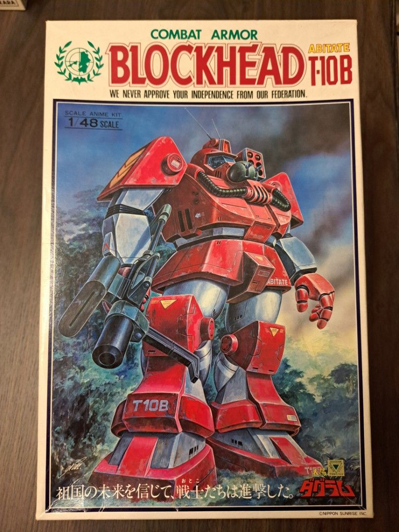 全新 絕版 Takara 太陽之牙 Dougram Blockhead 1:48 大比例 初版 齊件 齊包裝 水貼 美品 一切狀態良好, 興趣 ...