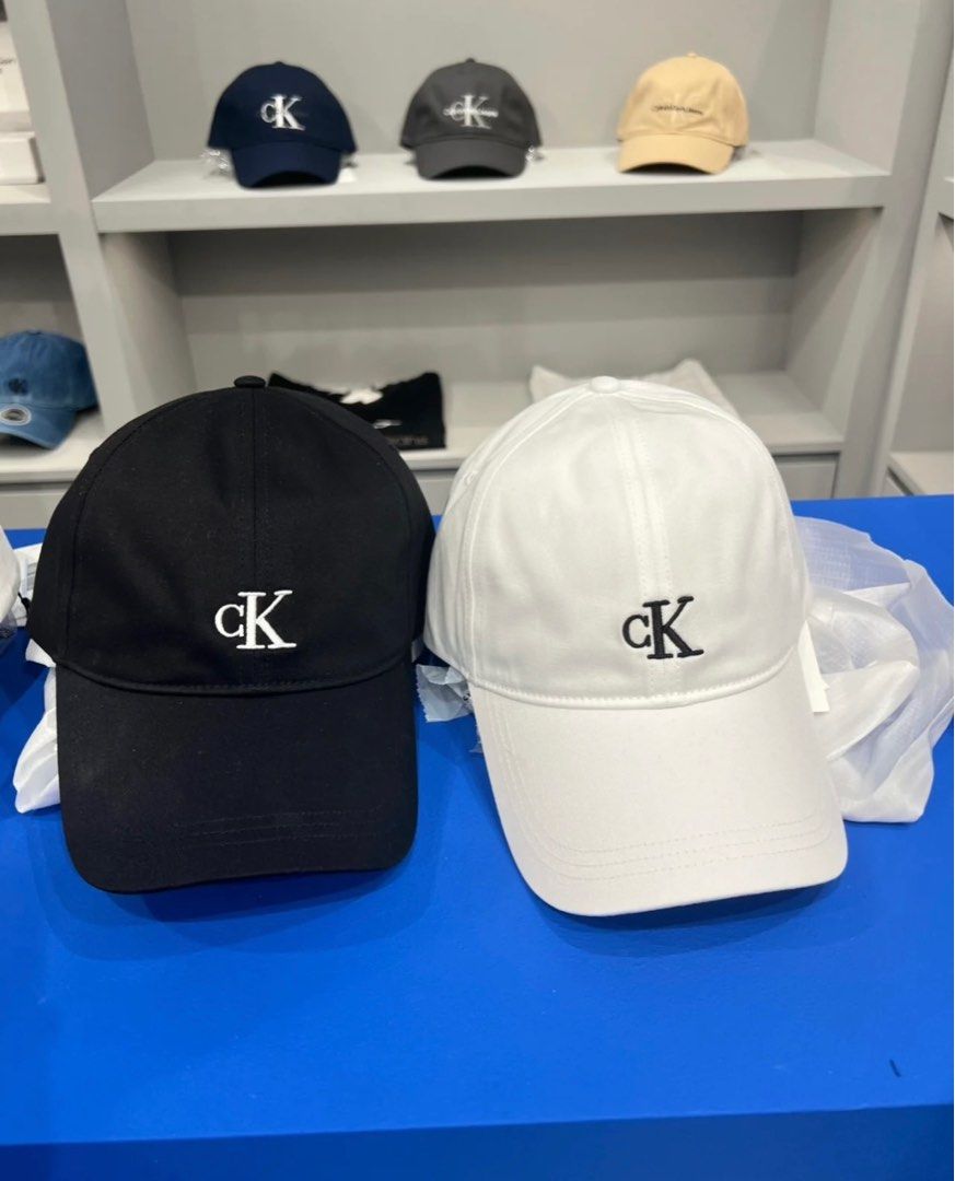 🆕🇰🇷 Authentic CALVIN KLEINS CK Archive Logo Baseball Cap in Beige ...