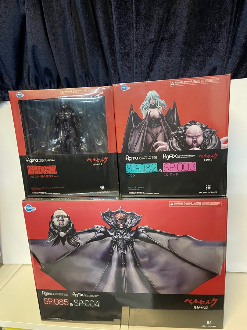 全新未開 Figma 烙印戰士 神之手 BERSERK God Hand 全套 5 隻, 興趣及遊戲, 玩具 & 遊戲類 - Carousell