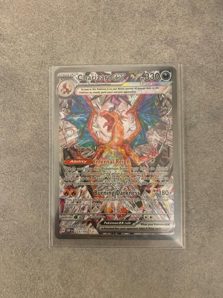 美版 Pokemon PTCG Scarlet & Violet - Pokémon SV3: Obsidian Flames Charizard EX 223/197 - Ultra ...