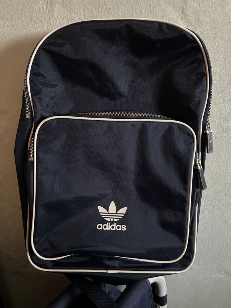 Adidas CLASSIC BACKPACK Collegiate Navy, Women's Fashion, Bags & Wallets, Backpacks on Carousell