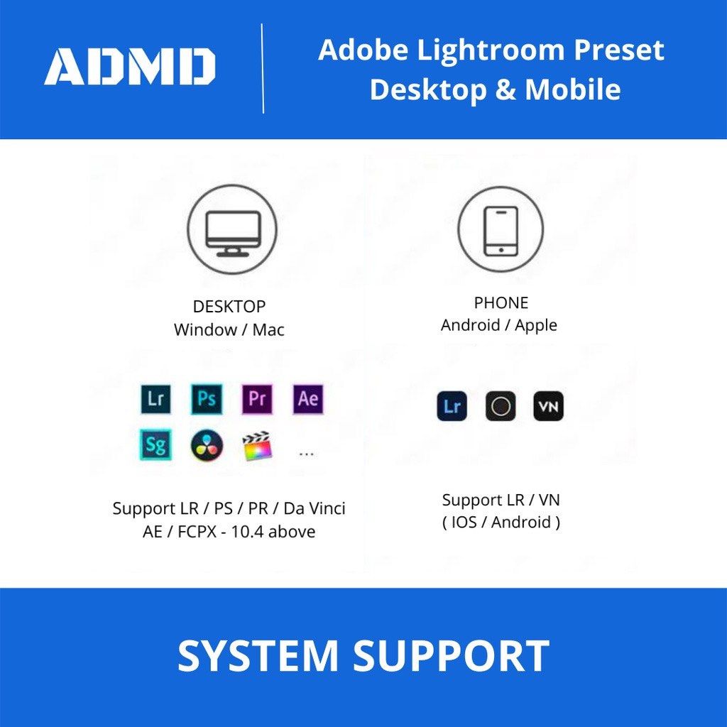 Adobe Lightroom Preset Desktop & Mobile (INS Lightroom Preset Bundles ...
