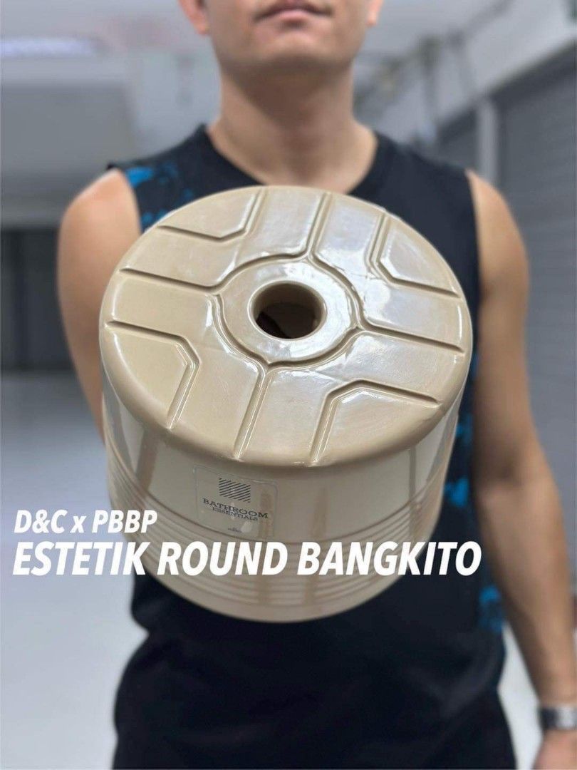 Aesthetic Round Bangkito/ Plastic stool Chair, Furniture & Home Living ...