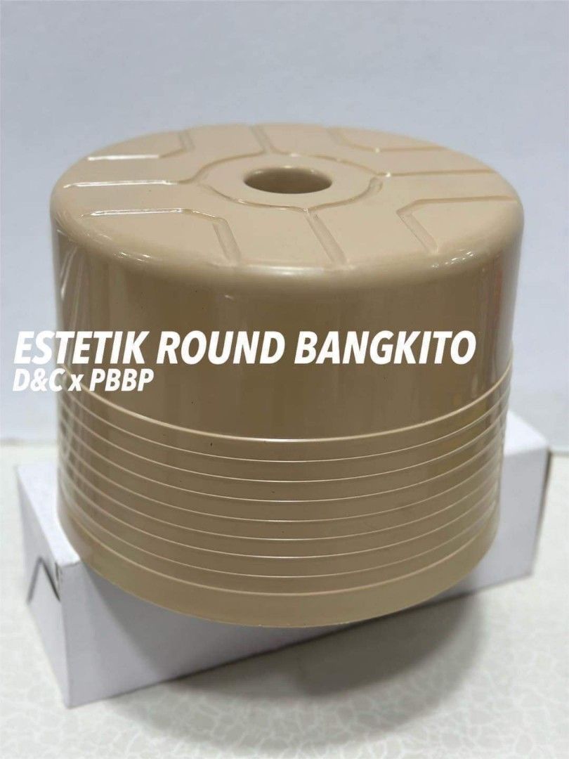 Aesthetic Round Bangkito/ Plastic stool Chair, Furniture & Home Living ...