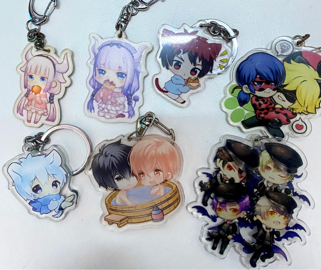 Anime assorted keychains - kanna kamui/kuroko no basket/miraculous ...