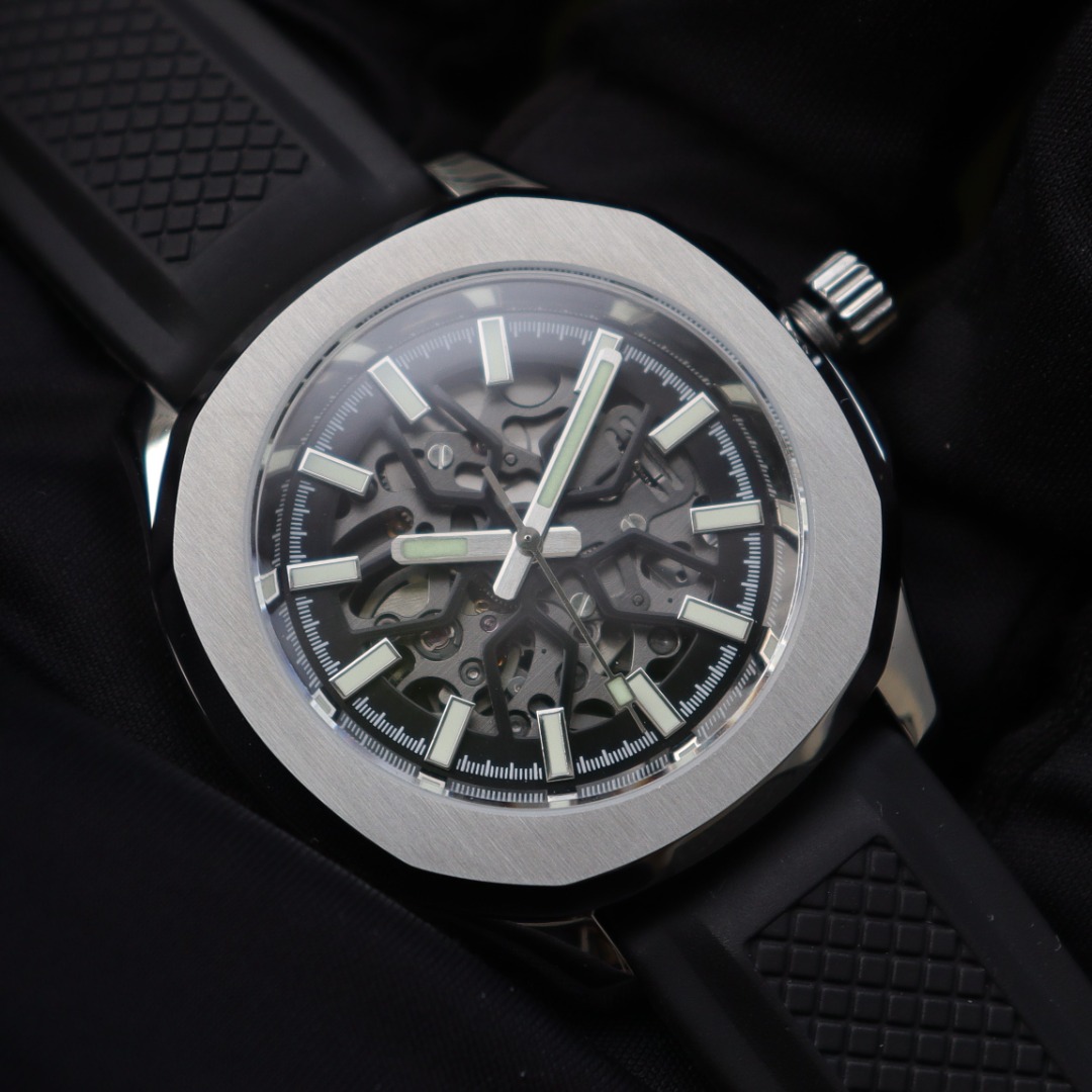 Aquanaut Hand Granade Skeleton Seiko Mod-Men Watch-No Seiko Logo-NH72 ...