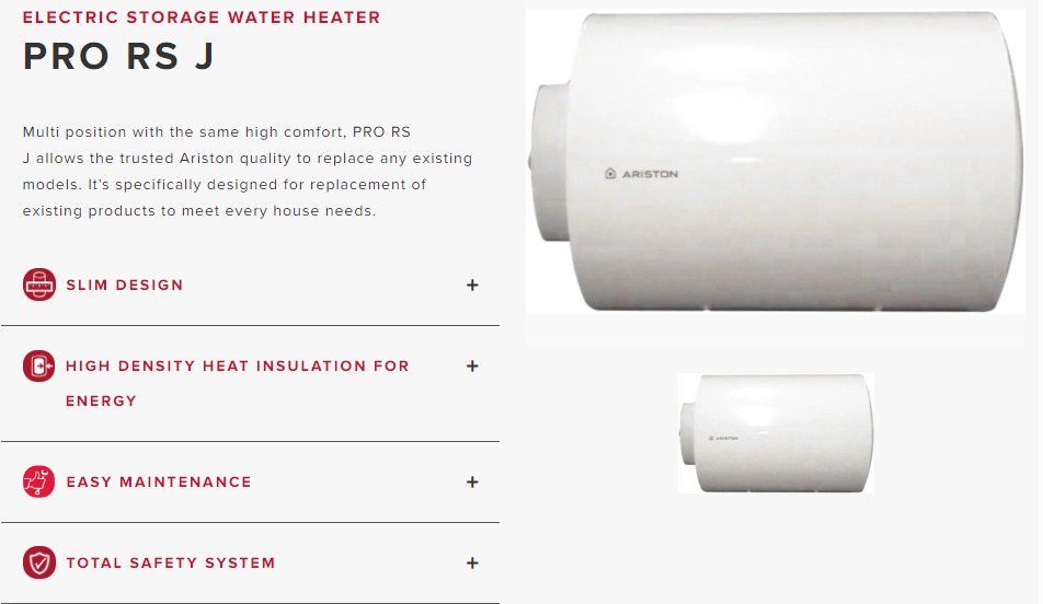 Ariston Pro RS J Series 25Lit l 35Lit l 50Lit Storage Heater l Free ...