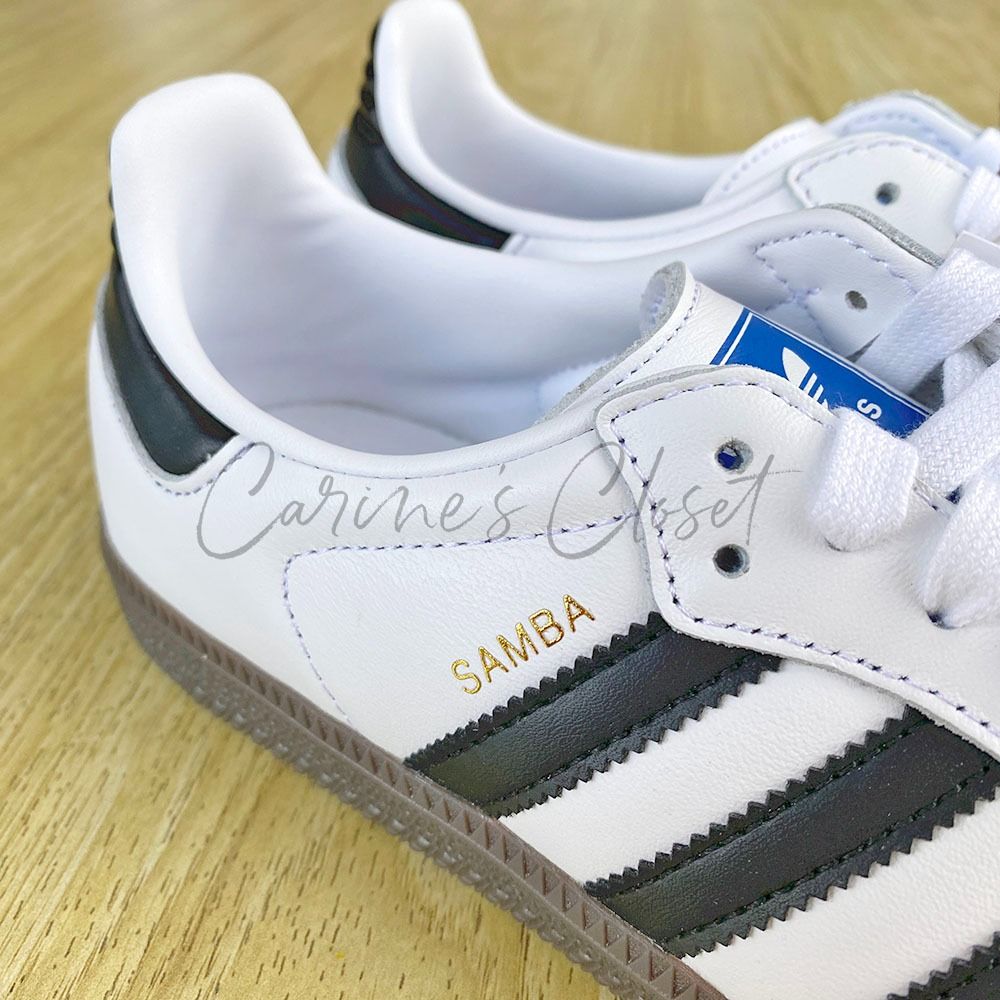 Authentic ADIDAS Samba OG White Black Sneakers Womens Size 6 | Mens ...