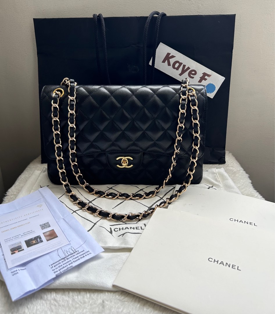 Authentic Chanel Double Flap microchipped 2021, Luxury, Bags & Wallets ...