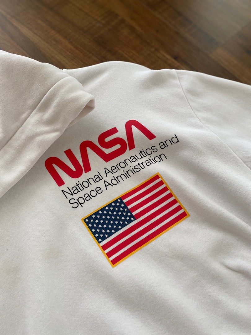 AUTHENTIC H&M NASA HOODIE, Men's Fashion, Tops & Sets, Hoodies on Carousell