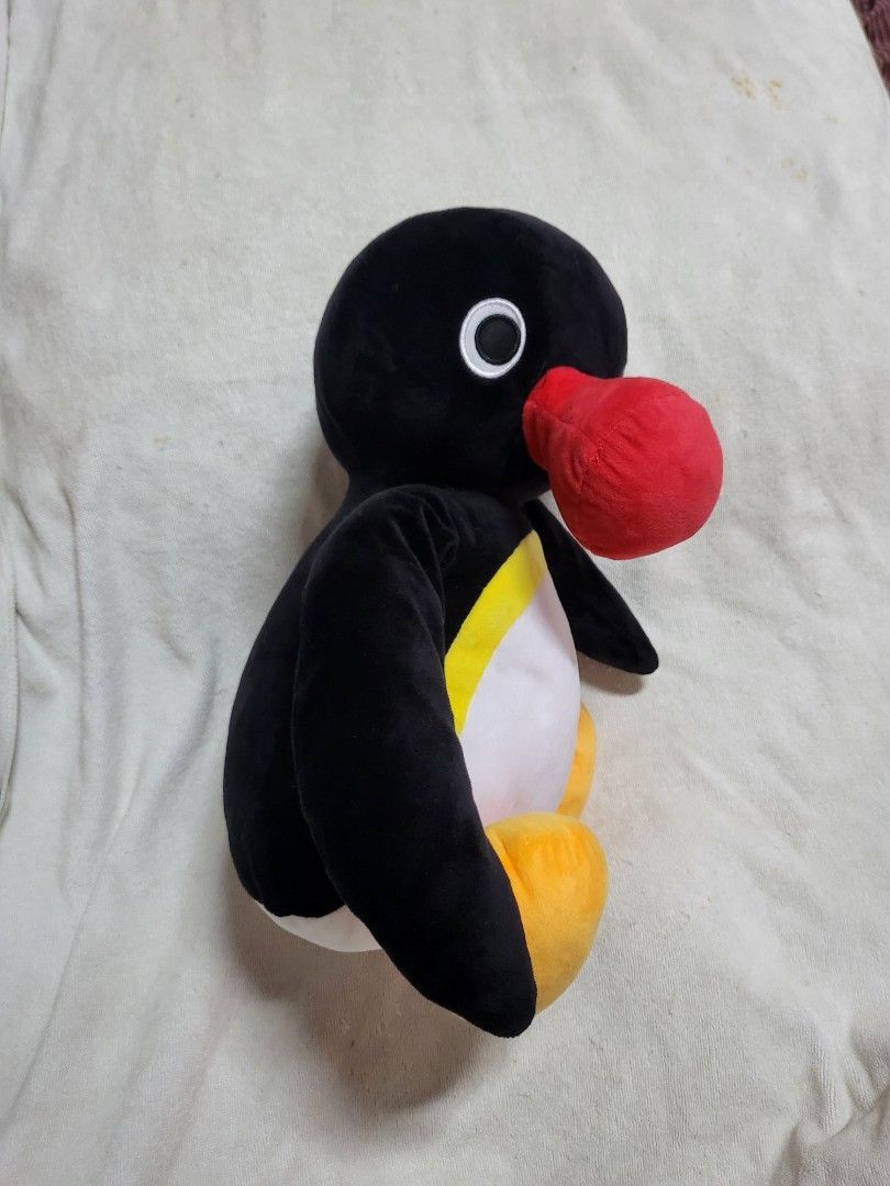 Authentic Rare Large (Big) Mattel Taito Pygos Pingu the Penguin Plush ...