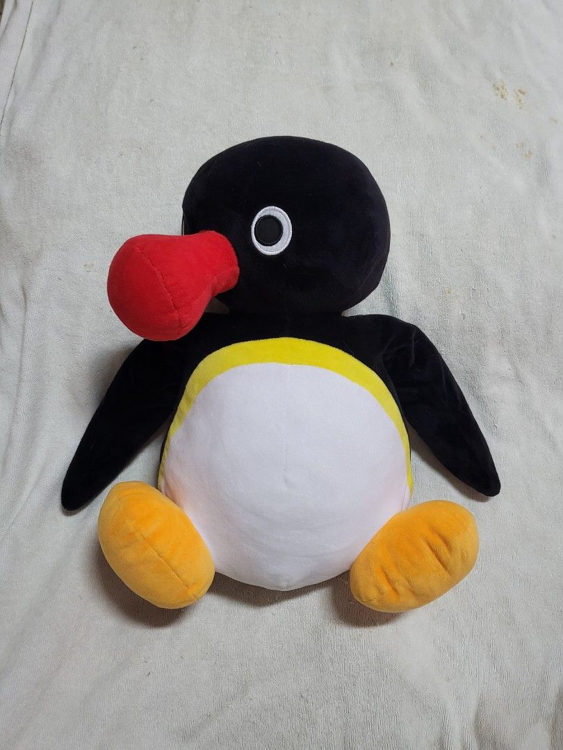 Authentic Rare Large (Big) Mattel Taito Pygos Pingu the Penguin Plush ...