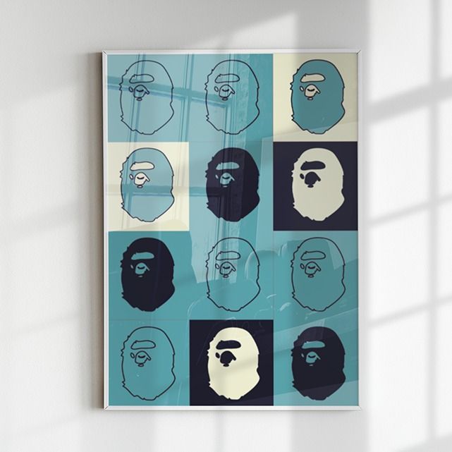 BAPE POP ART WALL DECOR STREETWEAR POSTER CANVAS, Furniture & Home ...
