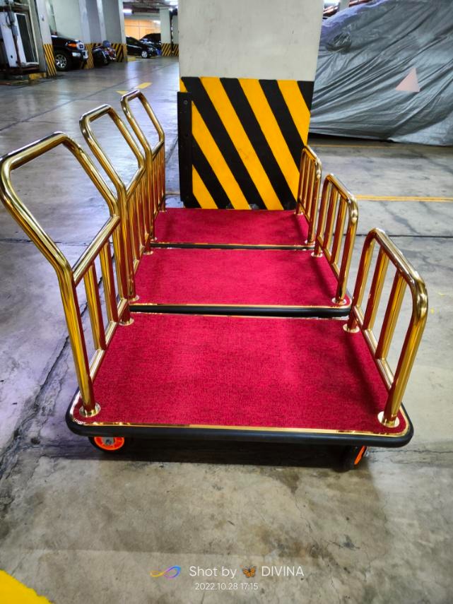Bellman's Push Cart Luggage hotel , lobby, restaurant, laundry, outdoor ...