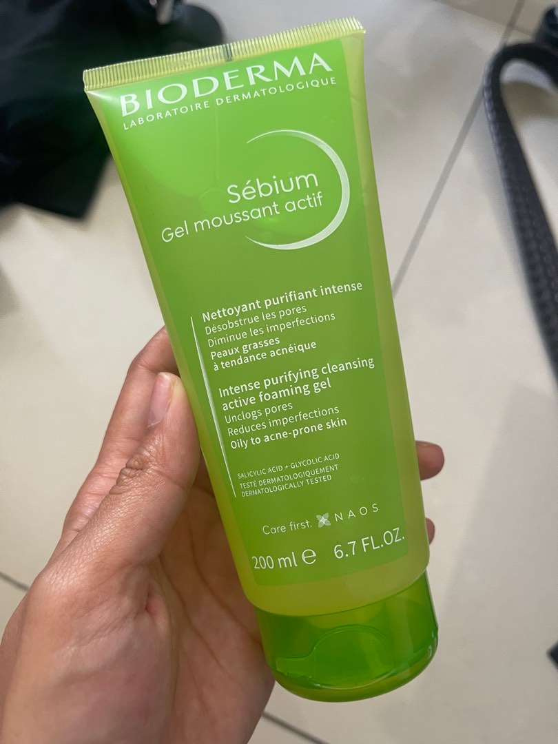 Bioderma sebium facial wash 200ml, Kesehatan & Kecantikan, Kulit, Sabun ...