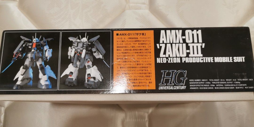 [BNIB][HG]AMX-011 ZAKU-III [UC Gundam Model Kit], Hobbies & Toys, Toys & Games on Carousell