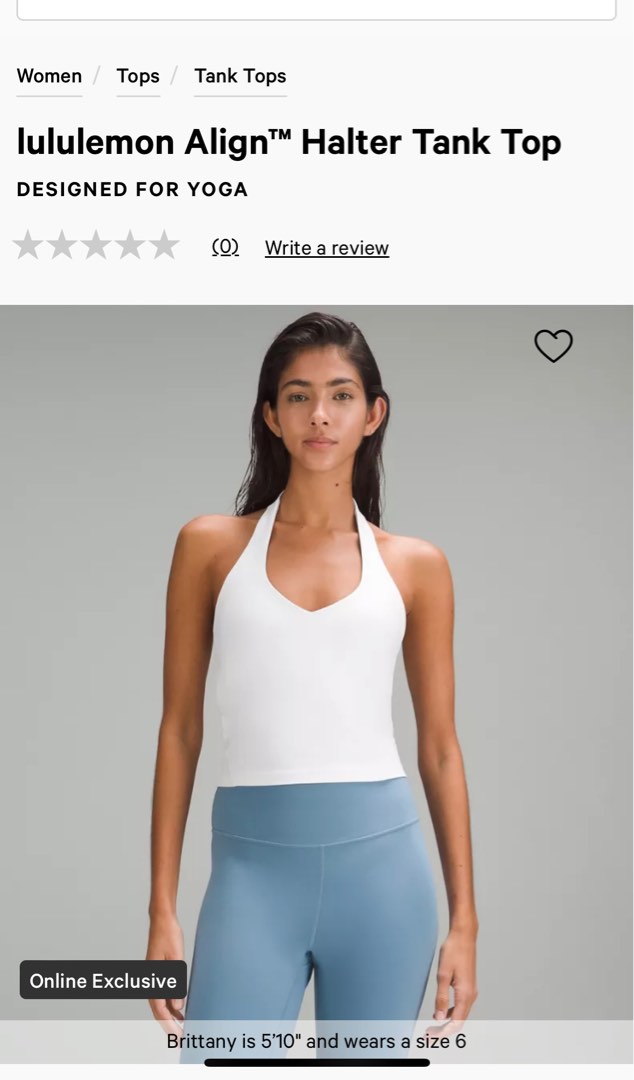 BNWT Lululemon Align Halter Tank, Women's Fashion, Activewear on Carousell