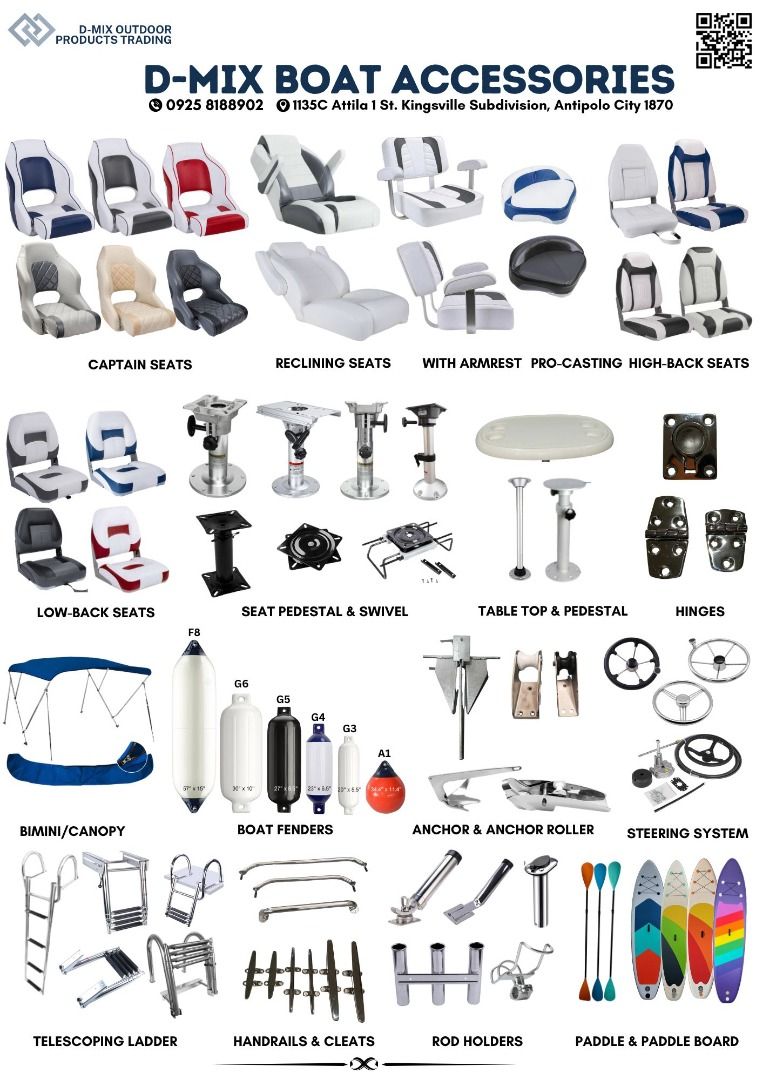 BOAT ACCESSORIES - BOAT LADDER, BOAT FENDERS, BOAT BIMINI, MARINE ...