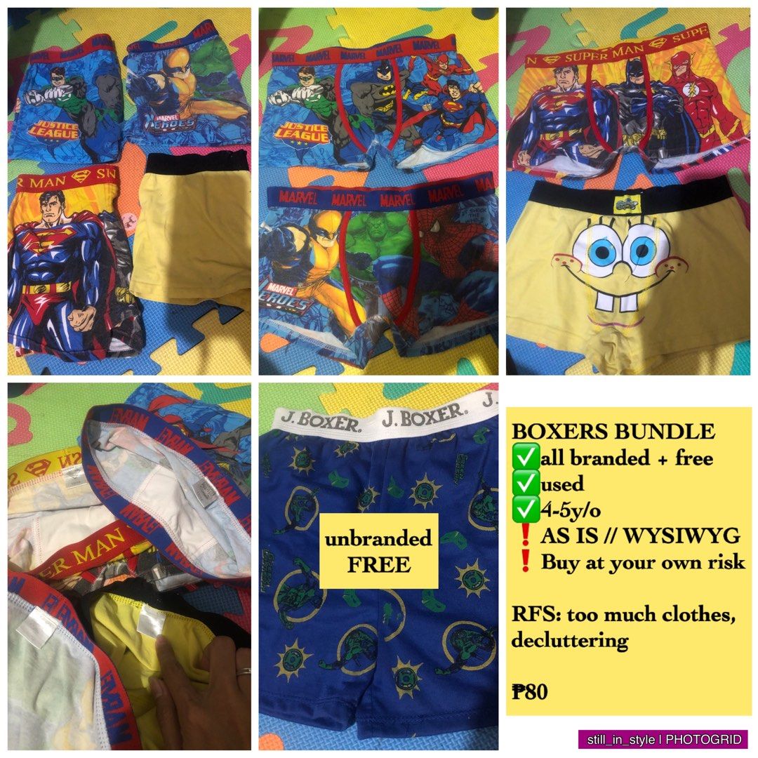 BOXERS BUNDLE FOR KIDS, Babies & Kids, Babies & Kids Fashion on Carousell