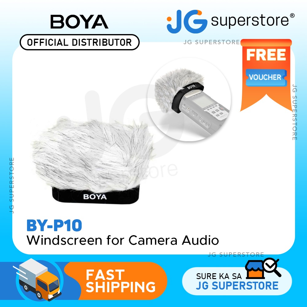 Boya By-P10 Professional fluffy windshield for portable recorders ...