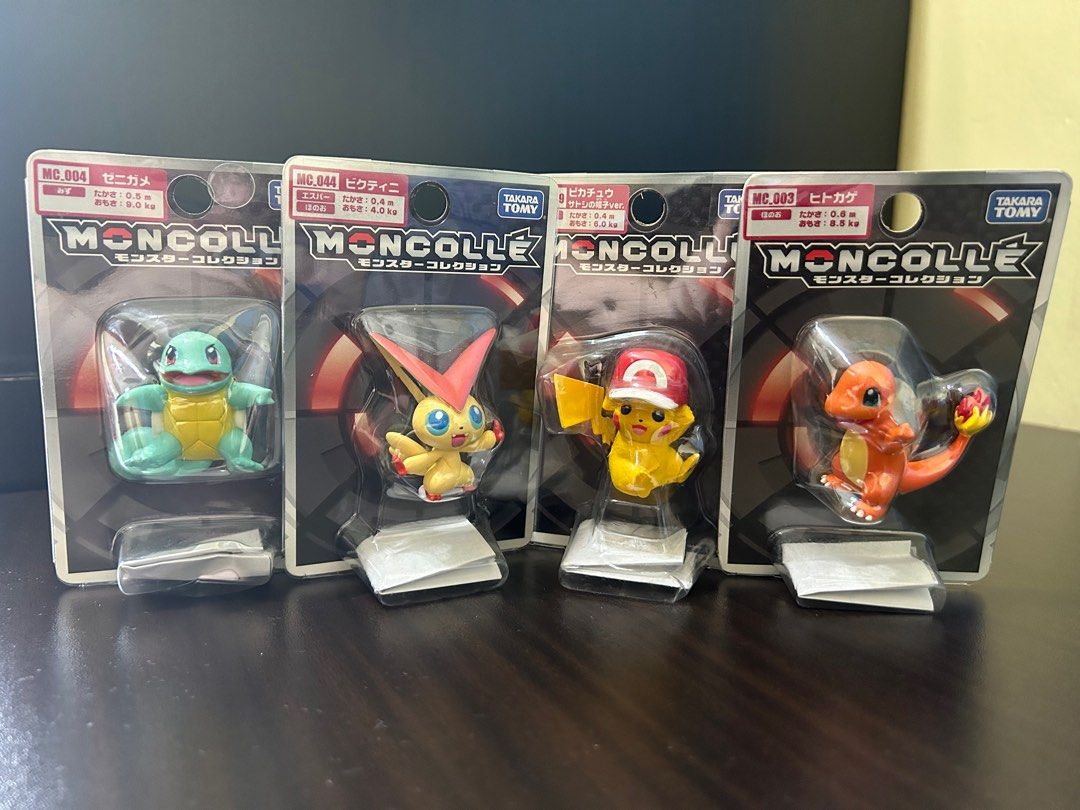 (Brand New) Pokémon Moncolle Bulbasaur MC004, Charmander MC003, Pikachu ...