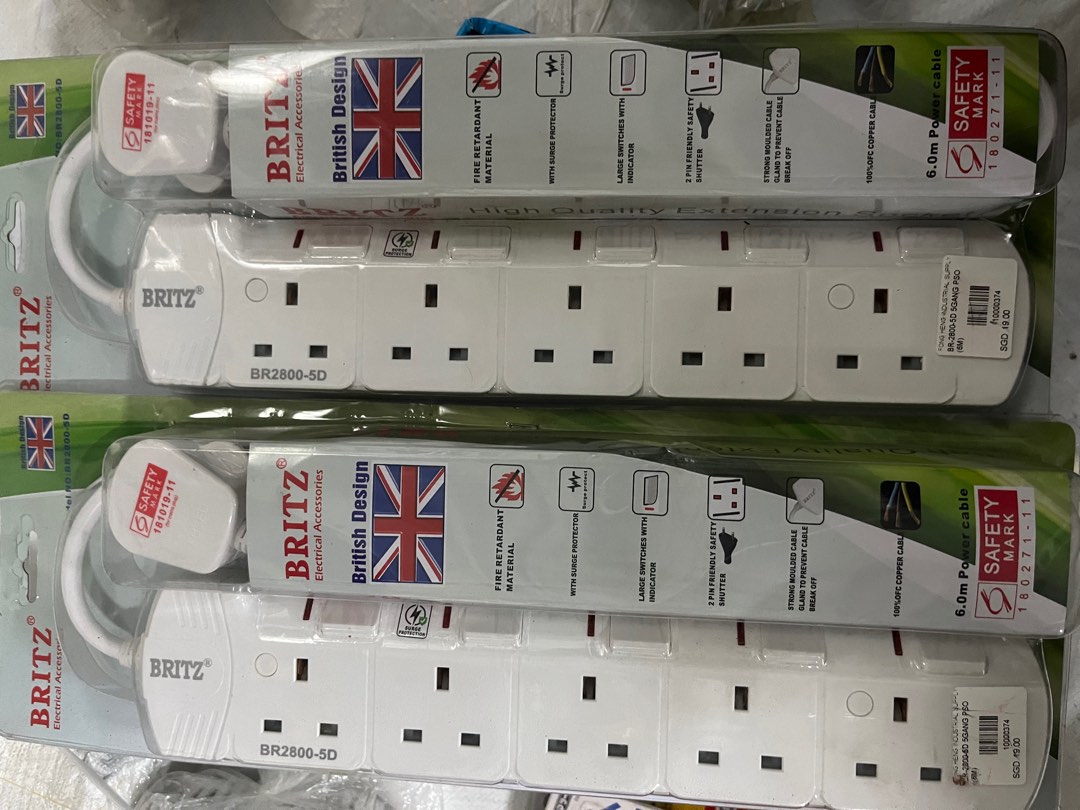 Britz Extension Socket, TV & Home Appliances, Electrical, Adaptors ...