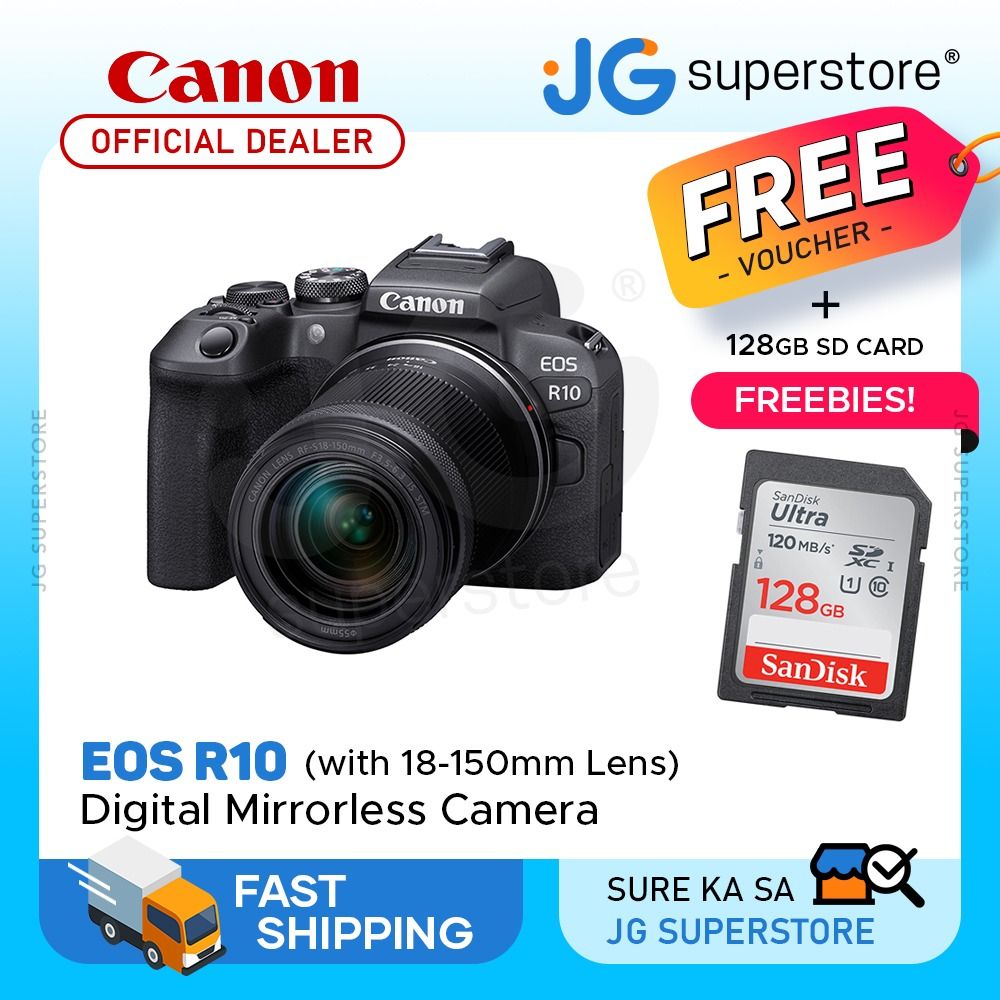 Canon EOS R10 Digital 4K UHD Mirrorless Camera with 18-150mm f/3.5-6.3 ...