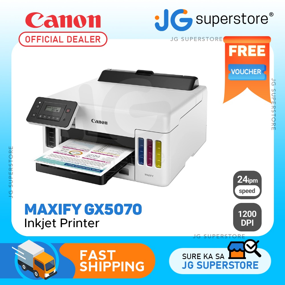 Canon MAXIFY GX5070 Wireless Inkjet Printer with 600x1200DPI Printing ...