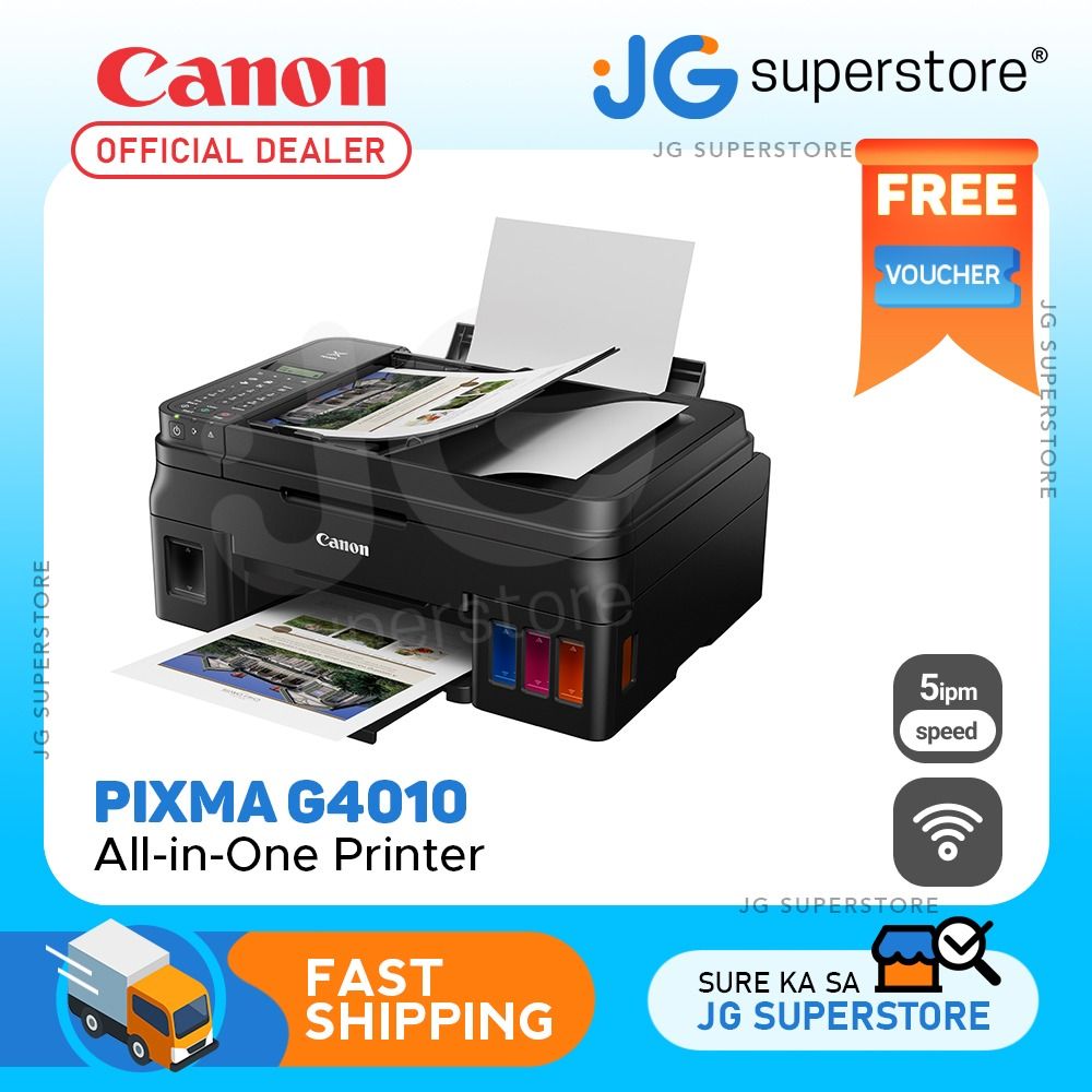 Canon PIXMA G3020 3-in-1 Inkjet Refillable Ink Tank Printer with Print ...