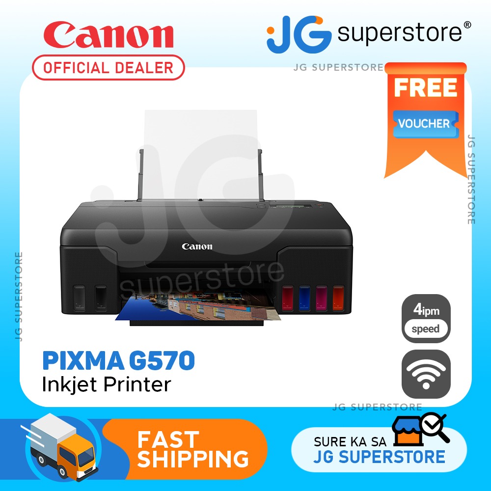 Canon PIXMA G570 Wireless Inkjet Printer with 4800DPI Printing ...