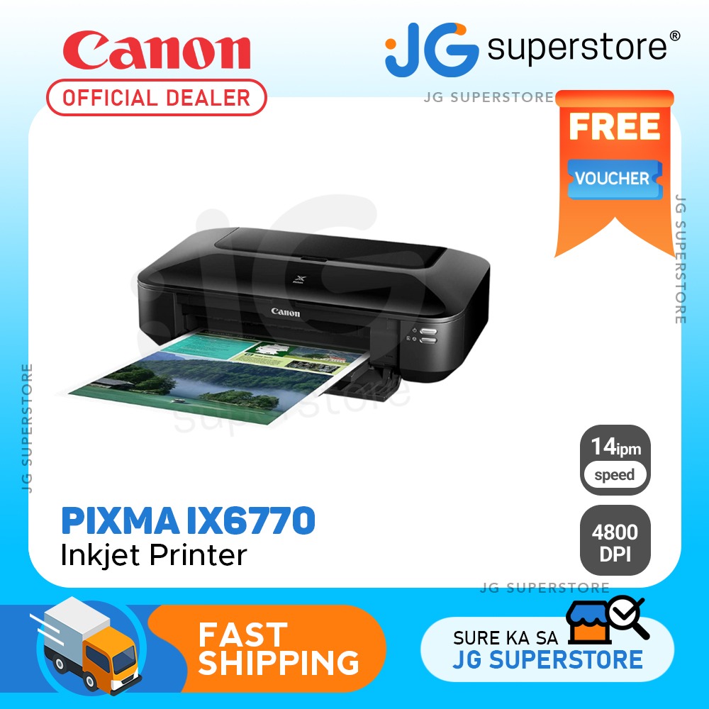 Canon PIXMA iX6770 Ultra Compact 5-Ink Color Inkjet Printer with ...