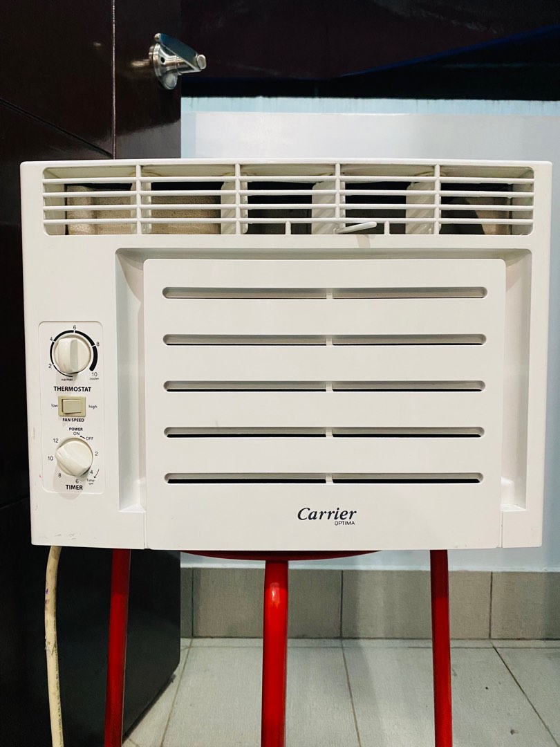 Carrier Optima Non-Inverter 0.5 HP Window Type Airconditioner, TV ...