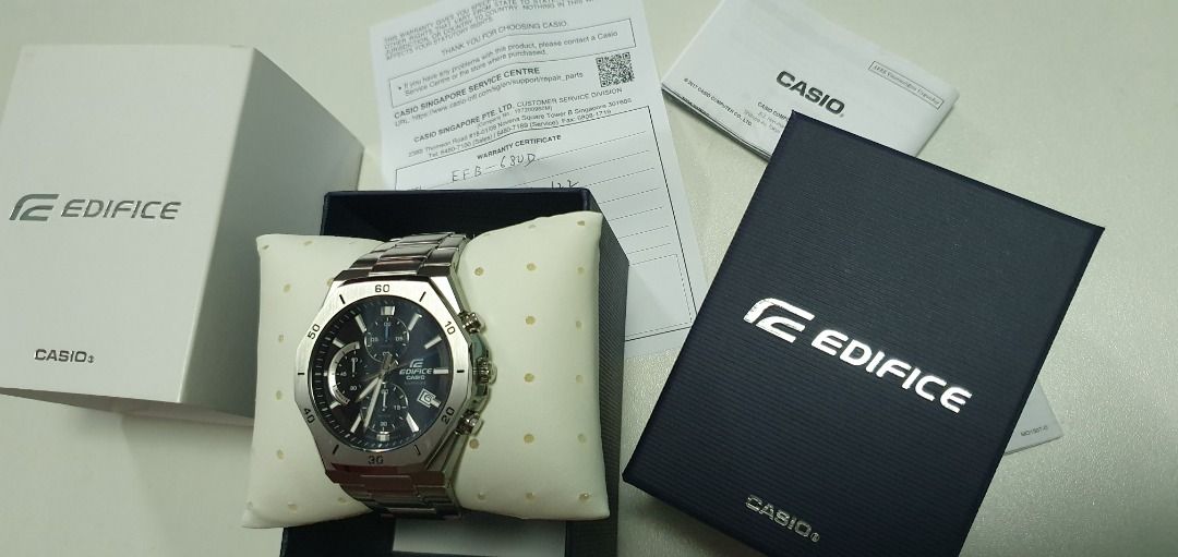 Casio Edifice Octagonal bezel, Sapphire crystal, Men's Fashion, Watches ...