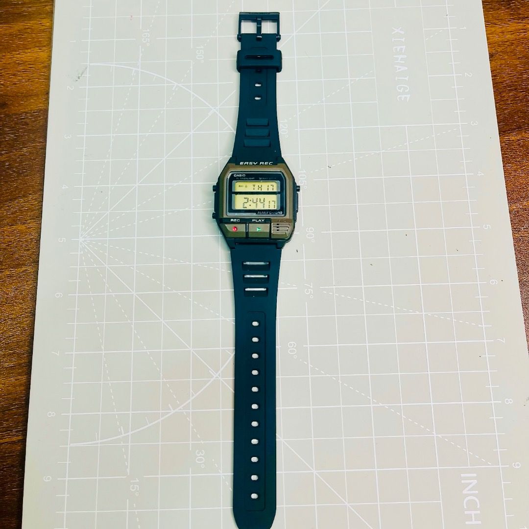 CASIO F-V2 EASY REC | ILLUMINATOR | 30 SEC RECORDING | VINTAGE & RARE, Men's Fashion, Watches ...