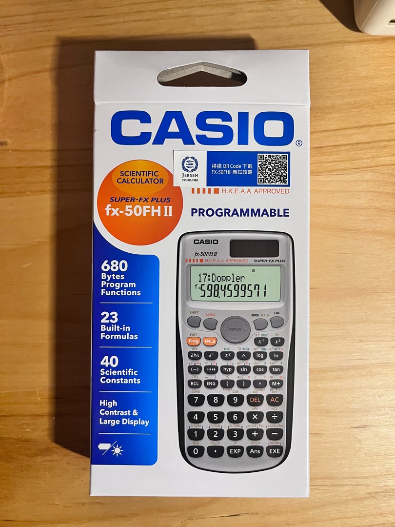 CASIO FX-50FH II 學生計數機, 電腦＆科技, 商務用科技產品 - Carousell