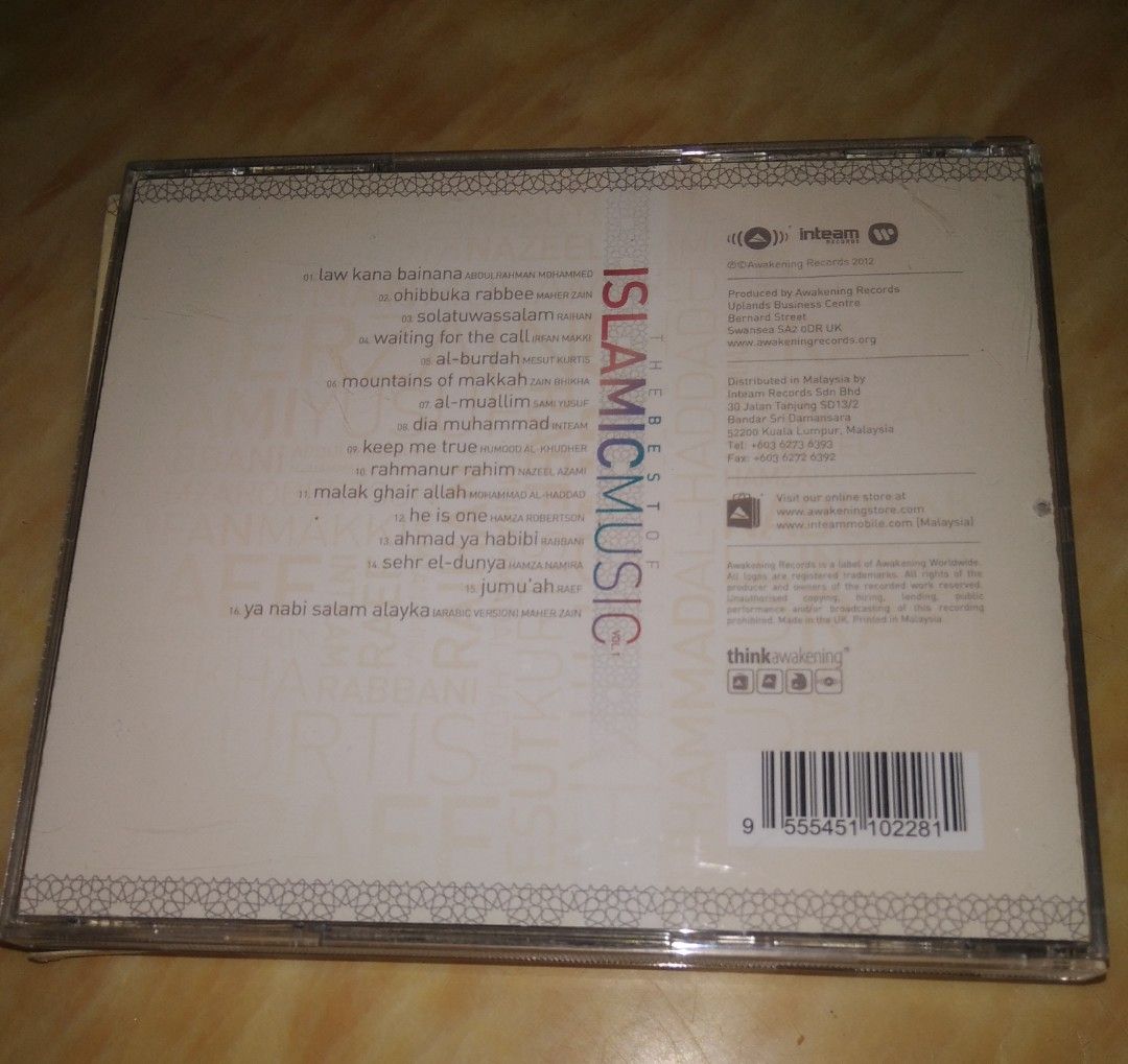 CD Islamic Music ORI dari InTeam Records, Hobbies & Toys, Music & Media ...