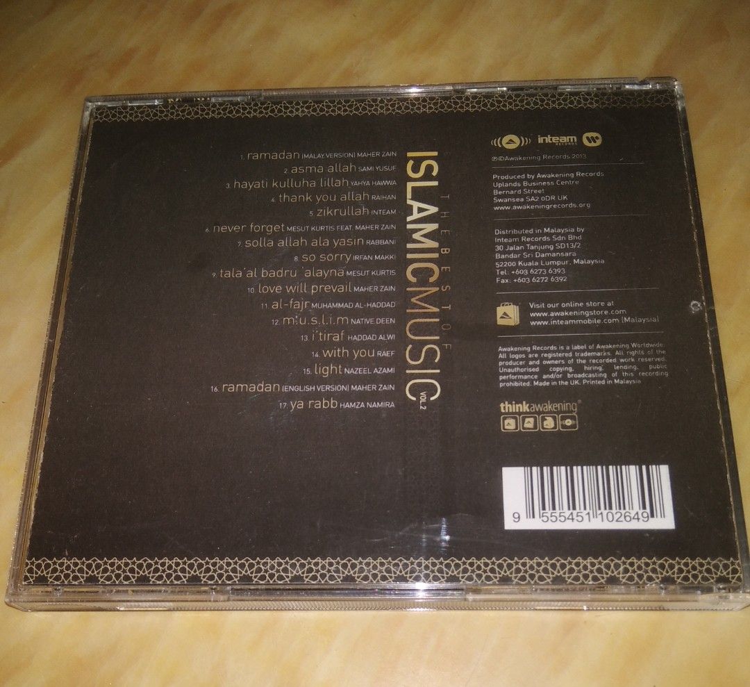 CD islamic Music ORI dari inteam records, Hobbies & Toys, Music & Media ...