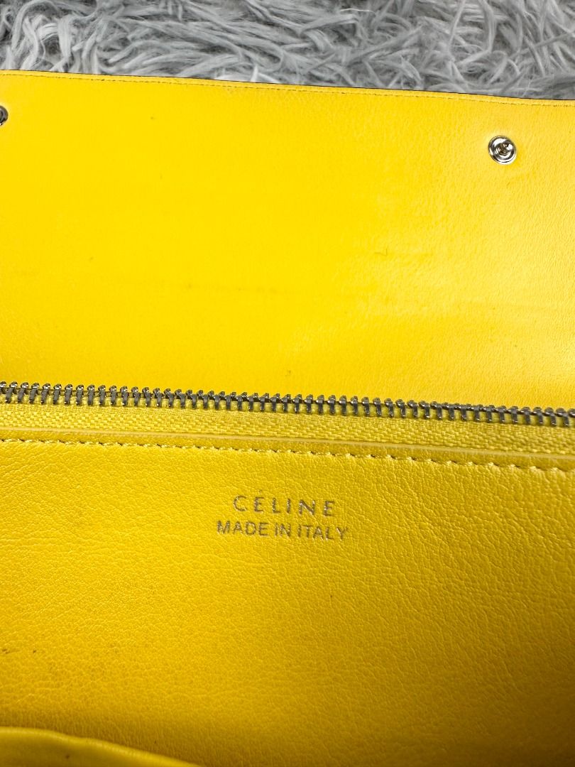 Celine Lamb Skin Bifold Long Wallet, Luxury, Bags & Wallets on Carousell