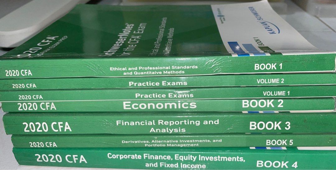 CFA Level 1 textbooks and secret sauce, Hobbies & Toys, Books ...
