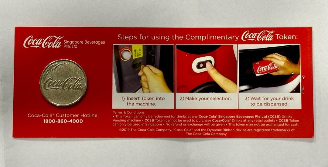 CocaCola Collectible Token Coins, Hobbies & Toys, Memorabilia ...